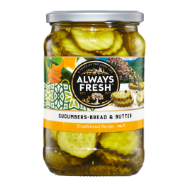 Always Fresh - Pickled Cucumbers - Bread & Butter